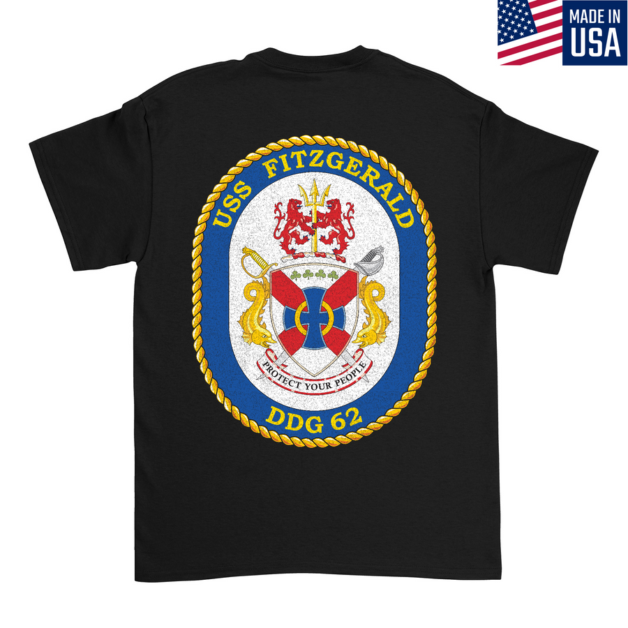 United States Navy Licensed Apparel | USS Fitzgerald DDG 62 Fine Jersey ...