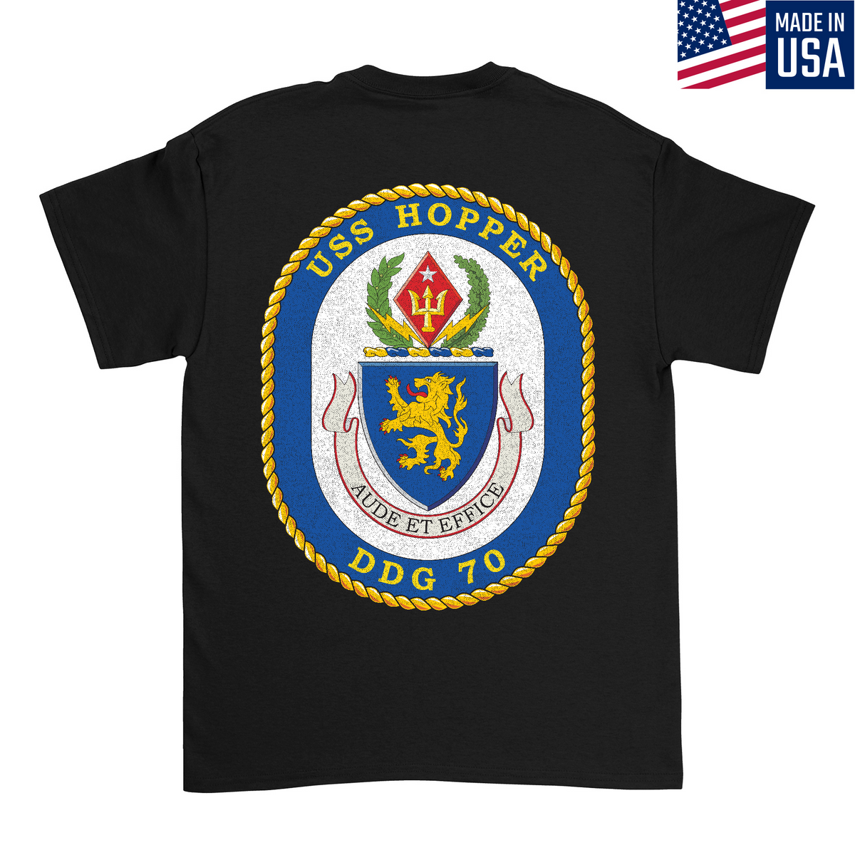 United States Navy Licensed Apparel | USS Hopper DDG 70 Fine Jersey T ...