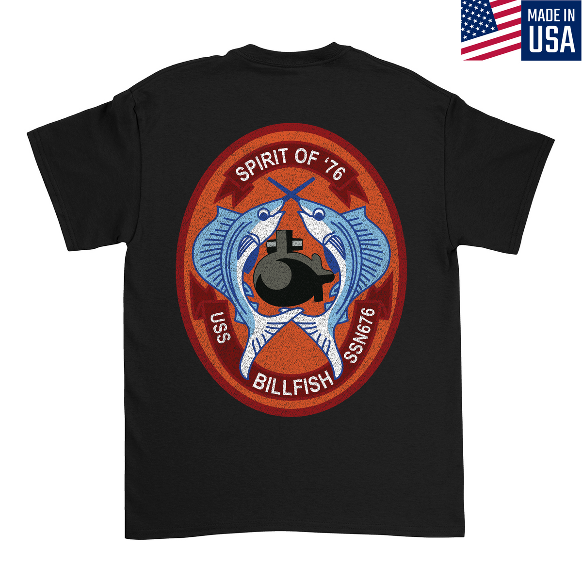 United States Navy Licensed Apparel | USS Billfish SSN 676 Fine Jersey ...